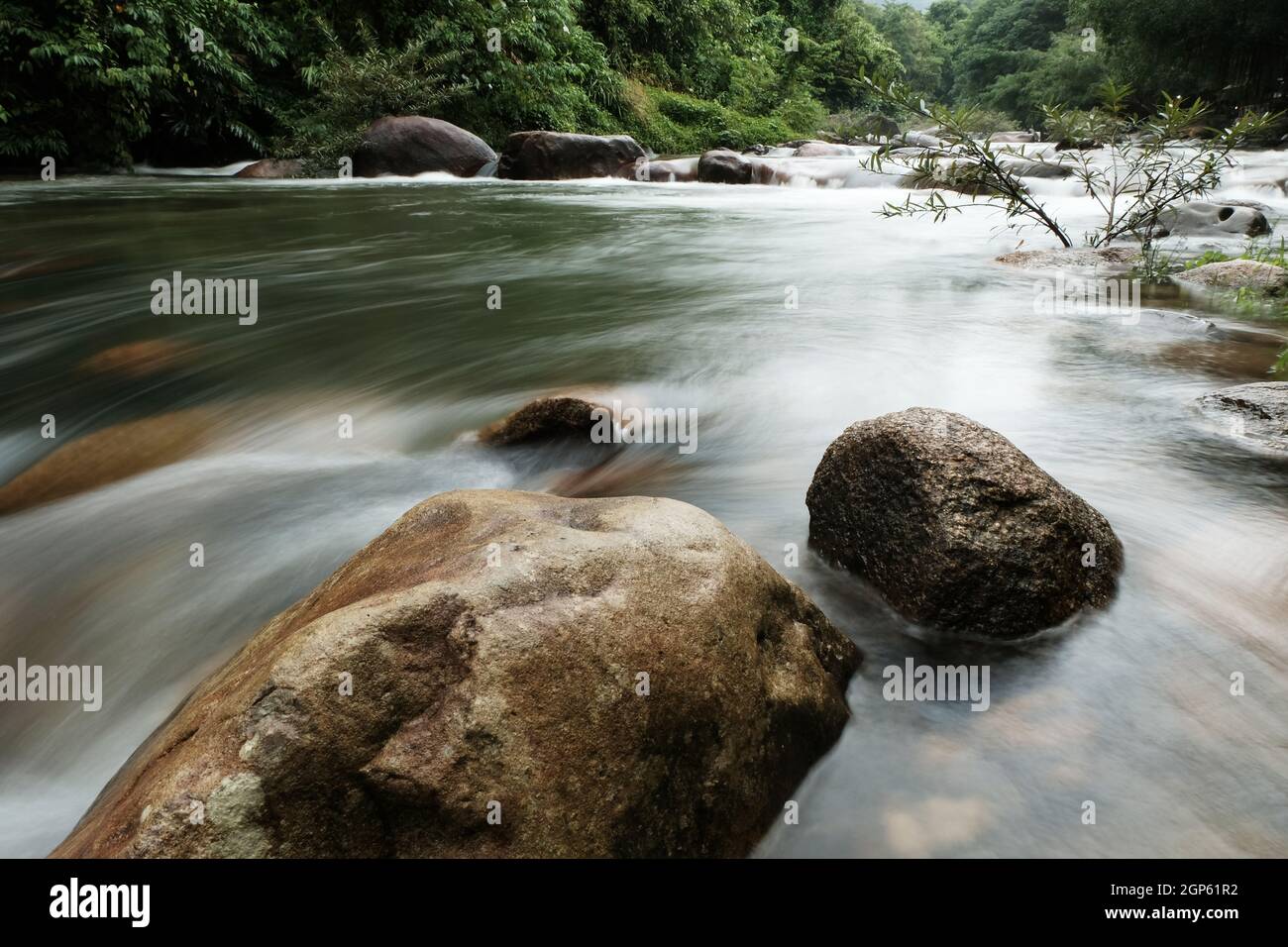Beautiful waterfall trough the rocks in Chanthaburi province, Thailand ...