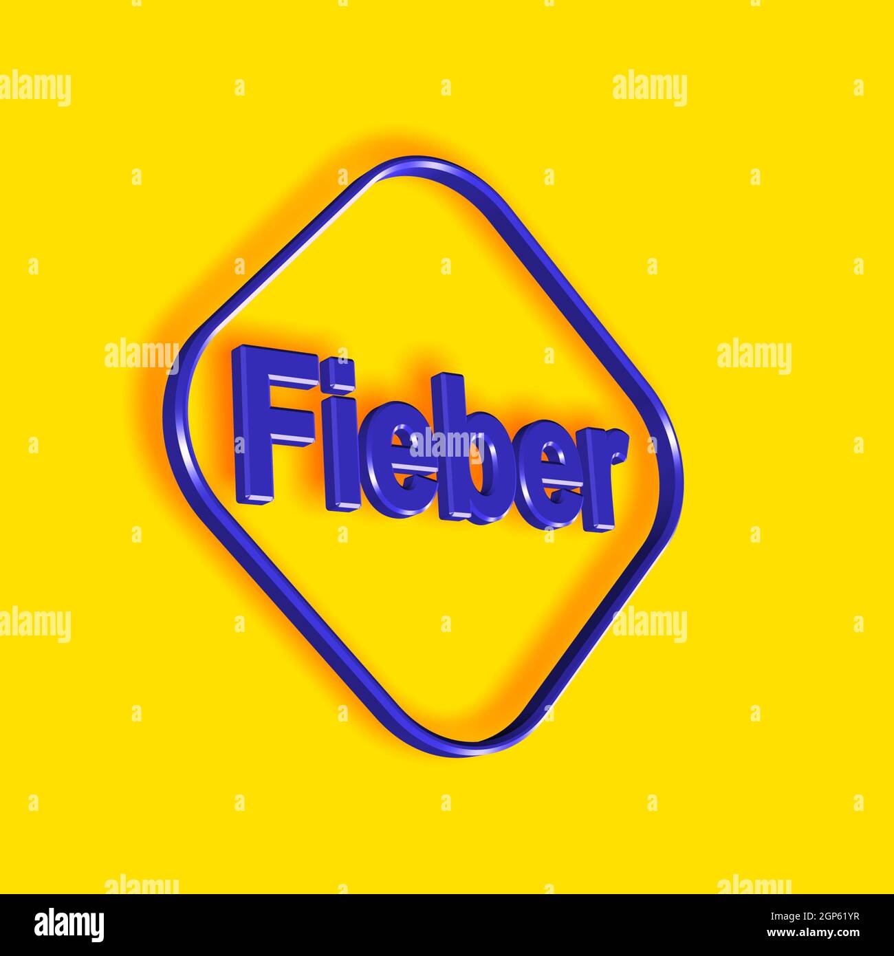 fever - Word or text as 3D illustration, 3D rendering Stock Photo - Alamy