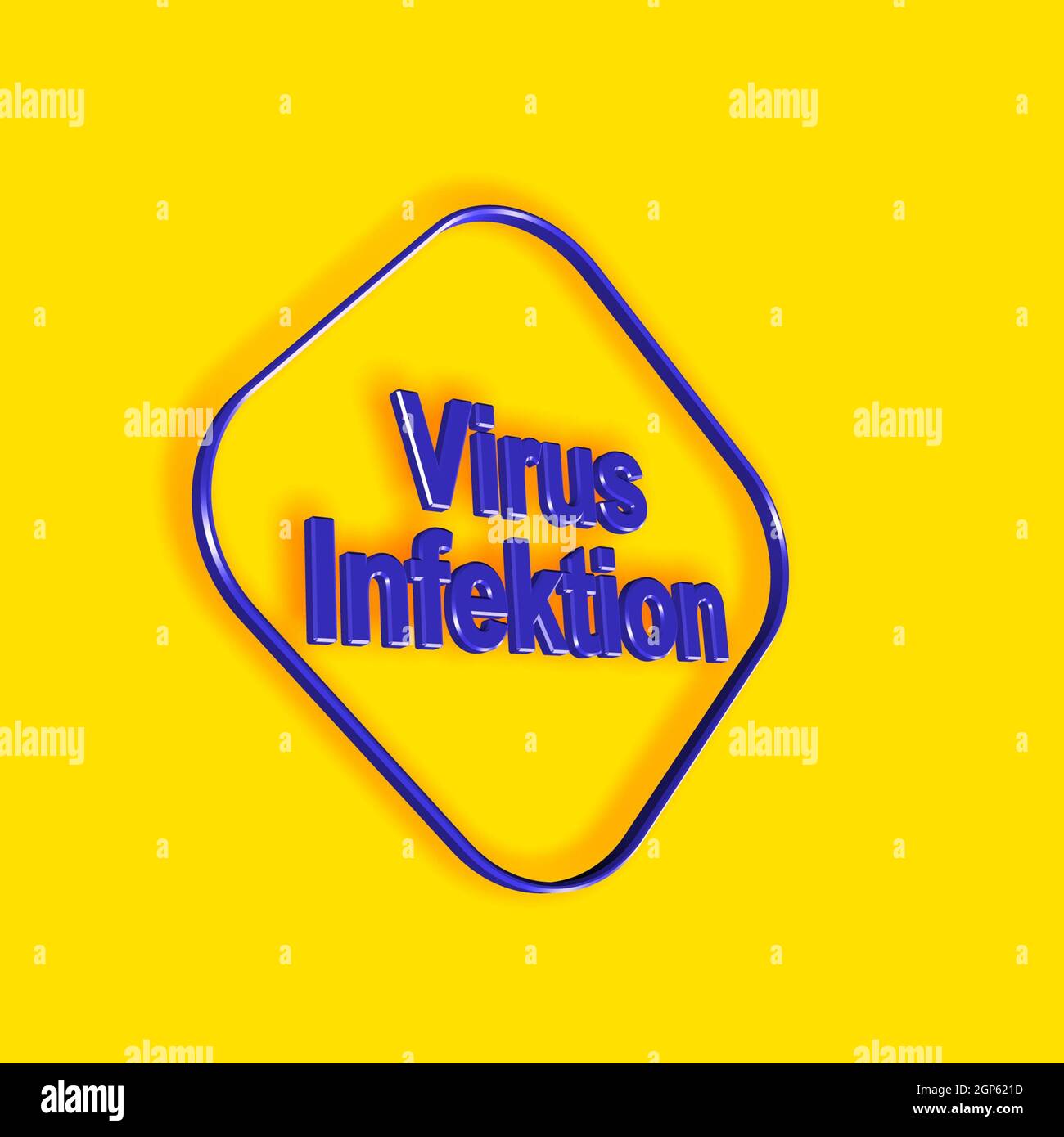 viral infection - Word or text as 3D illustration, 3D rendering Stock ...