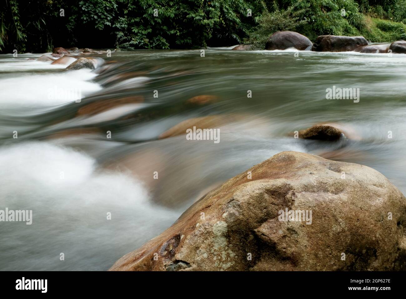 Beautiful waterfall trough the rocks in Chanthaburi province, Thailand ...