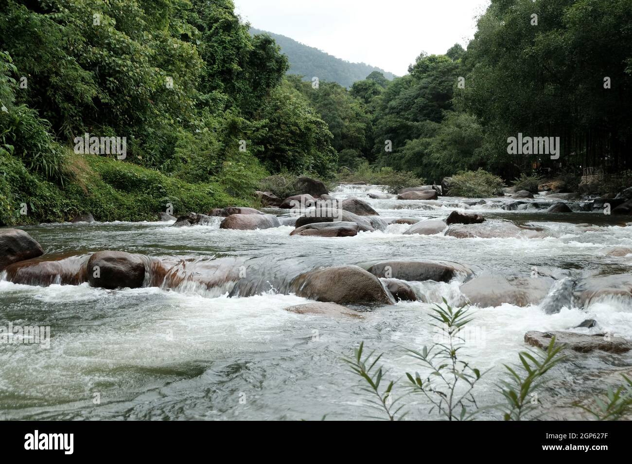 Beautiful waterfall trough the rocks in Chanthaburi province, Thailand ...