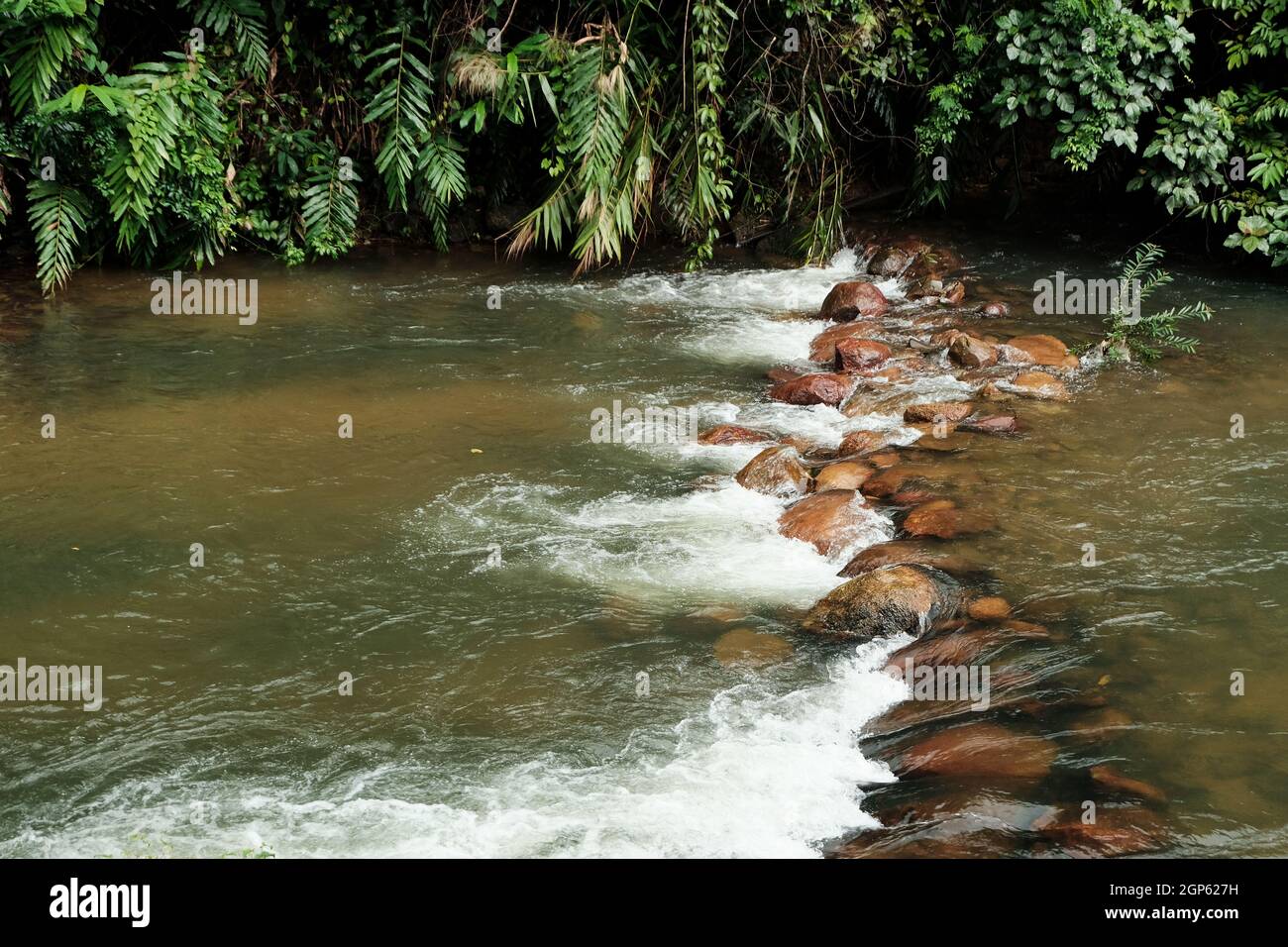 Beautiful waterfall trough the rocks in Chanthaburi province, Thailand ...