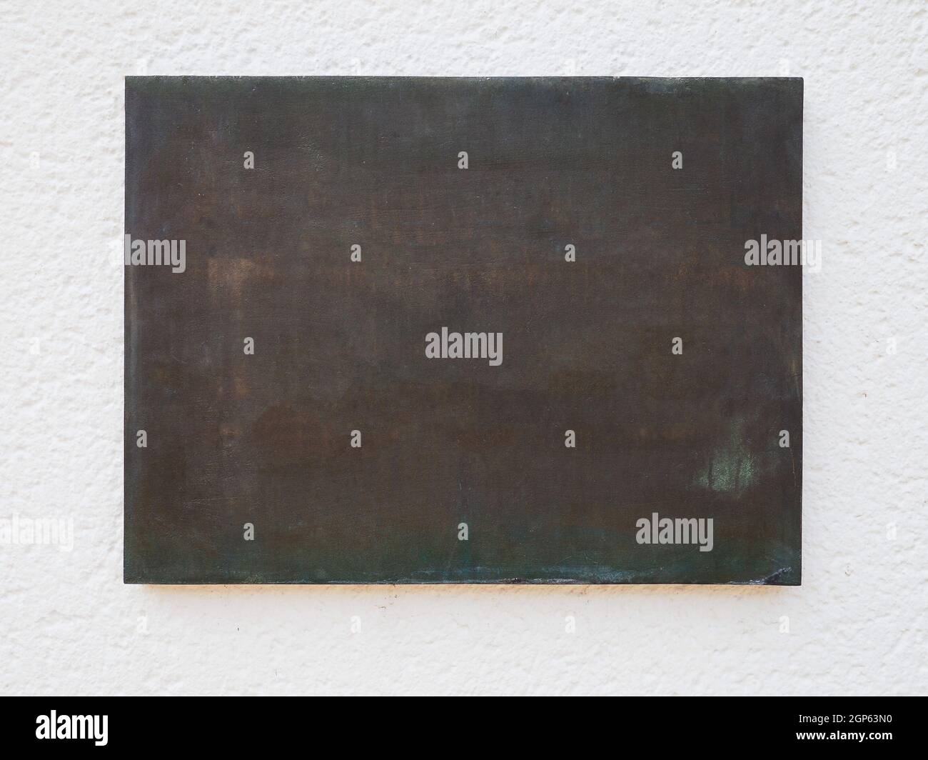 Blank bronze metal plaque with copy space Stock Photo - Alamy