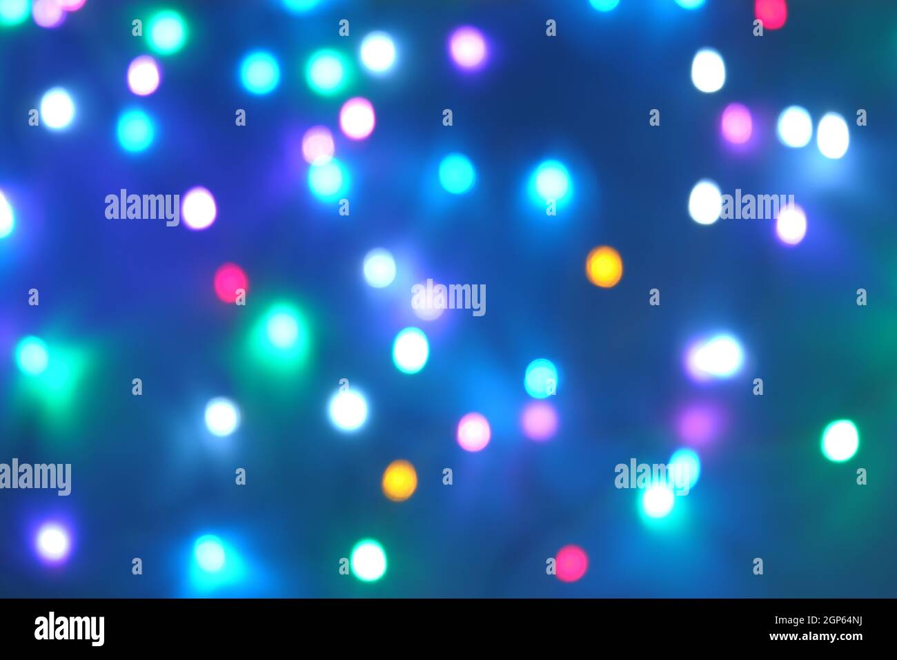 Blue background with decorative led collorful lights Stock Photo - Alamy