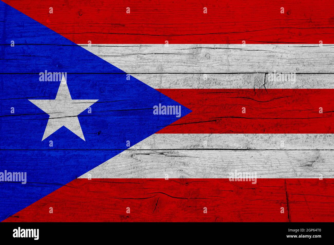 Flag of Puerto Rico. Wooden texture of the flag of Puerto Rico Stock ...