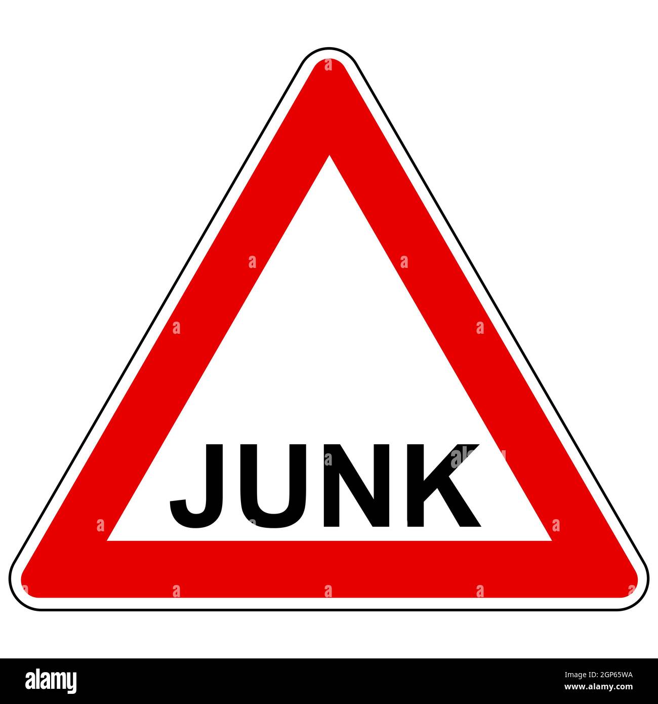 JUNK and attention sign Stock Photo - Alamy