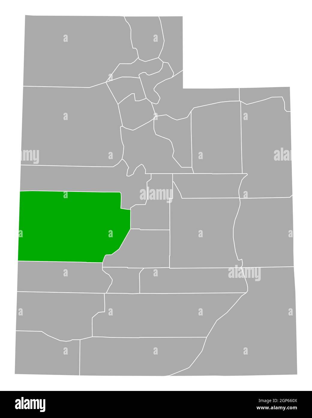 Map of Millard in Utah Stock Photo - Alamy