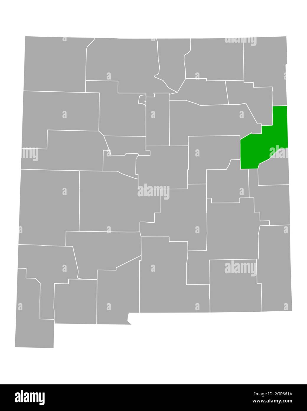 Quay county map hi-res stock photography and images - Alamy
