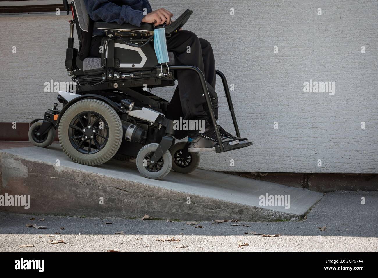 Ramp for disabled persons on wheelchair at building entrance Stock ...