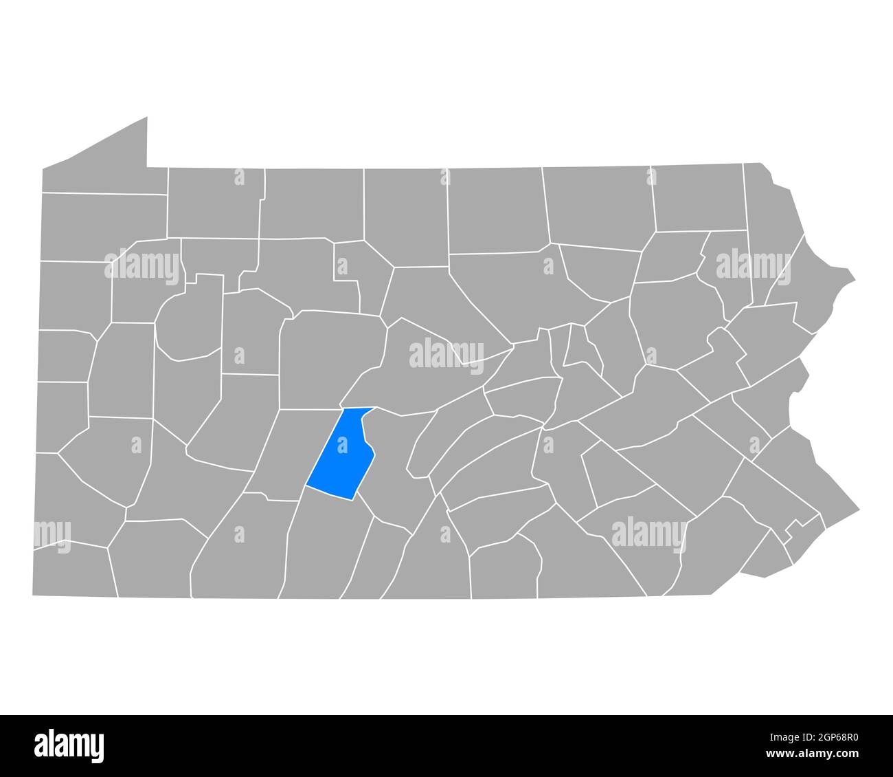 Blair county map hi-res stock photography and images - Alamy