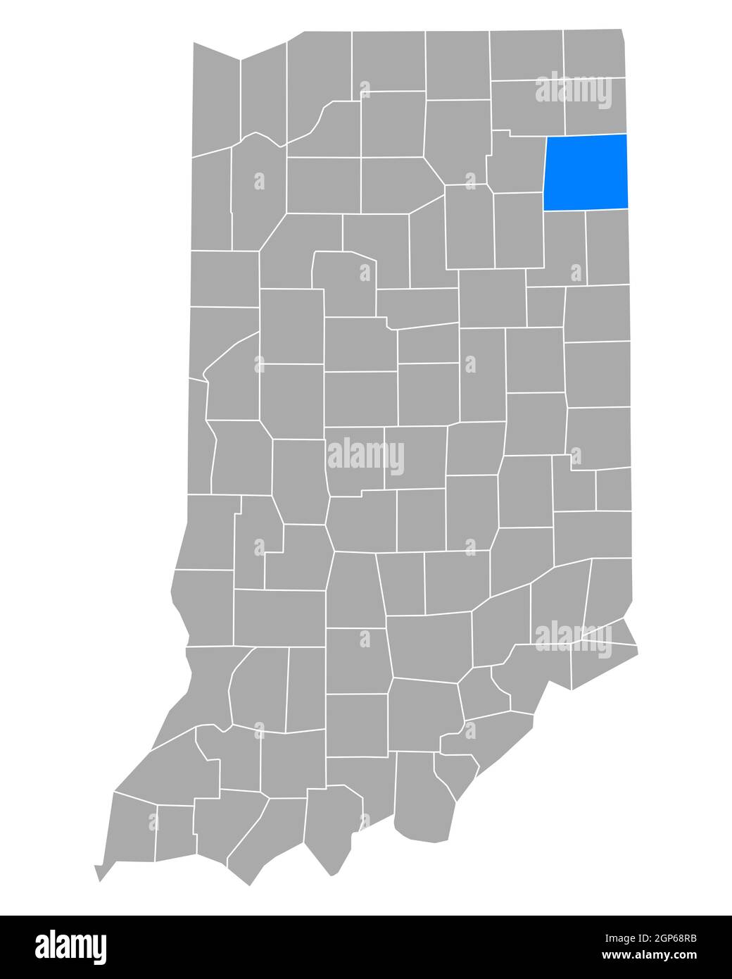 Map of Allen in Indiana Stock Photo - Alamy