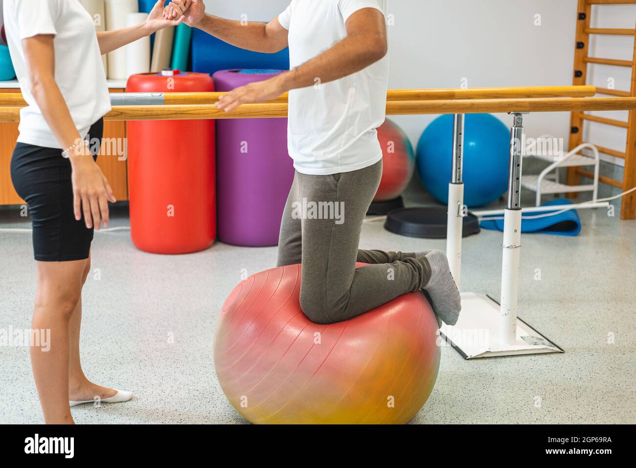 Single Leg Ball Rolls