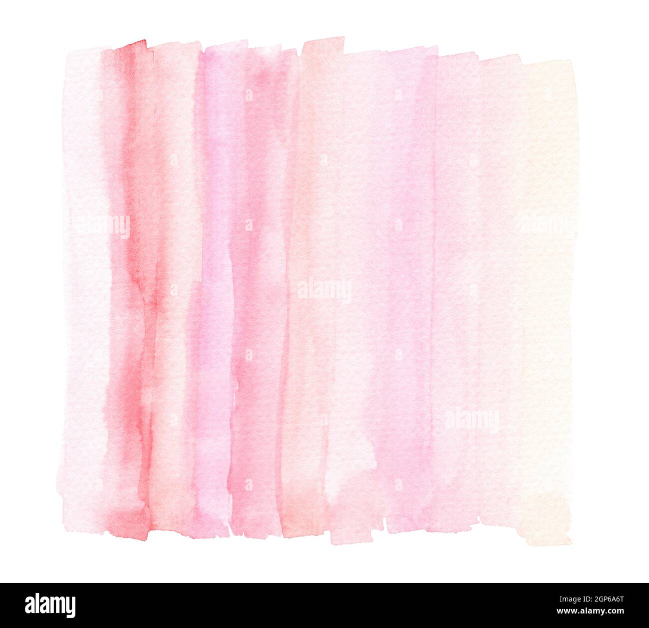 Bright light pink watercolor lines in wash technique. Multicolor ...