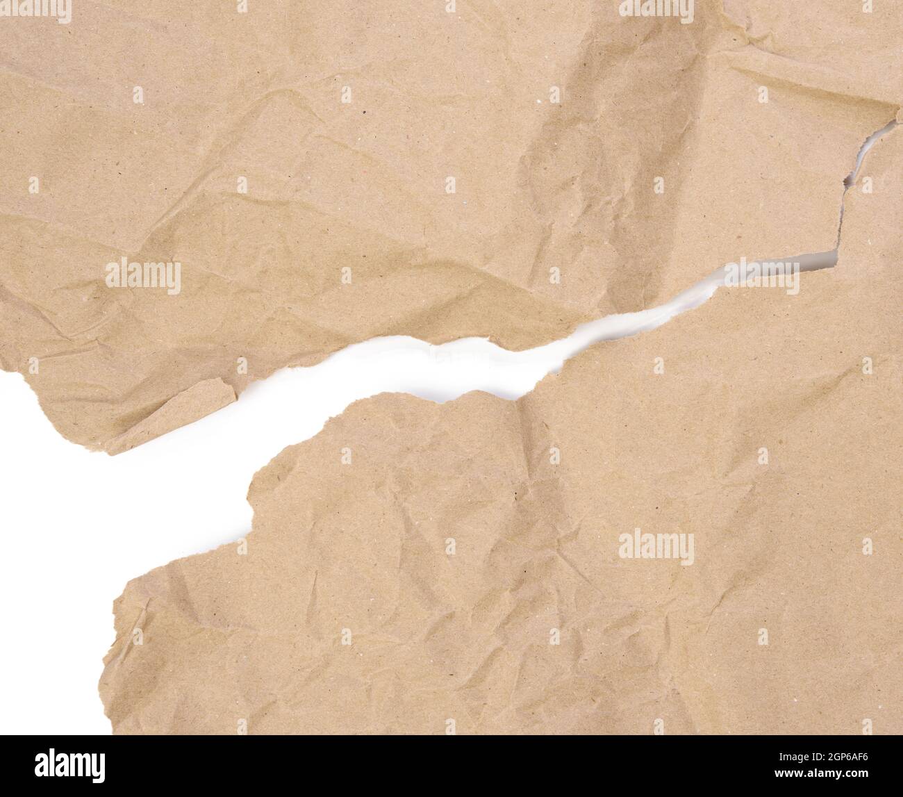 torn piece of brown paper, full frame Stock Photo - Alamy