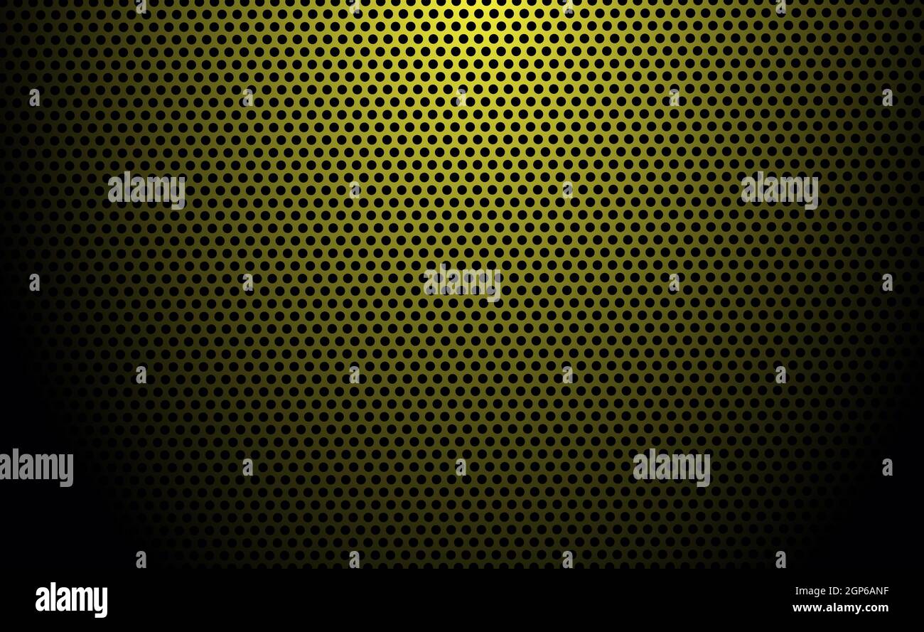 Abstract yellow-black perforated background with highlights - Vector ...