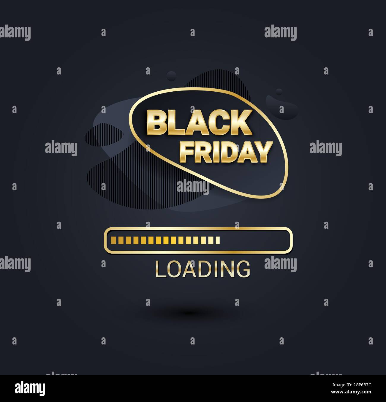 Black Friday loading bar background, banner poster design template ...