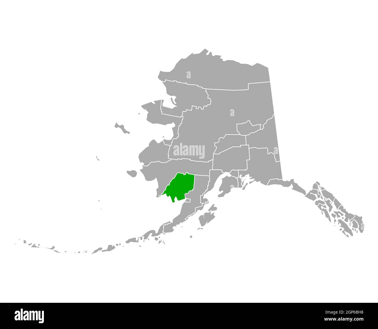 Map of Dillingham in Alaska Stock Photo - Alamy