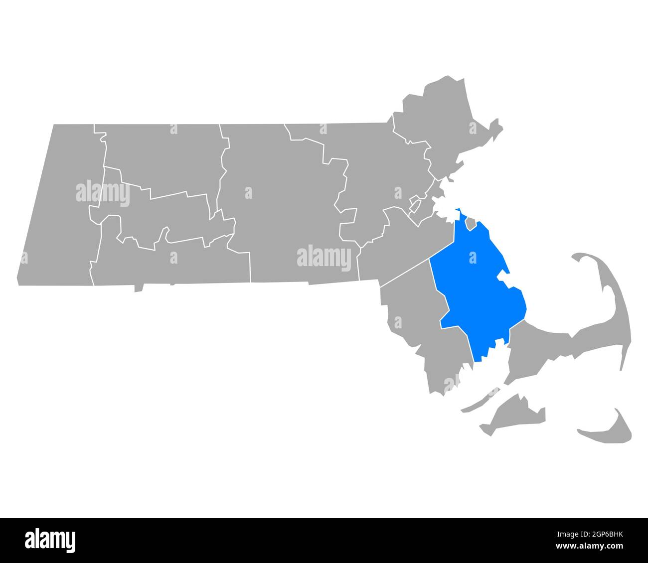 Map of Plymouth in Massachusetts Stock Photo - Alamy