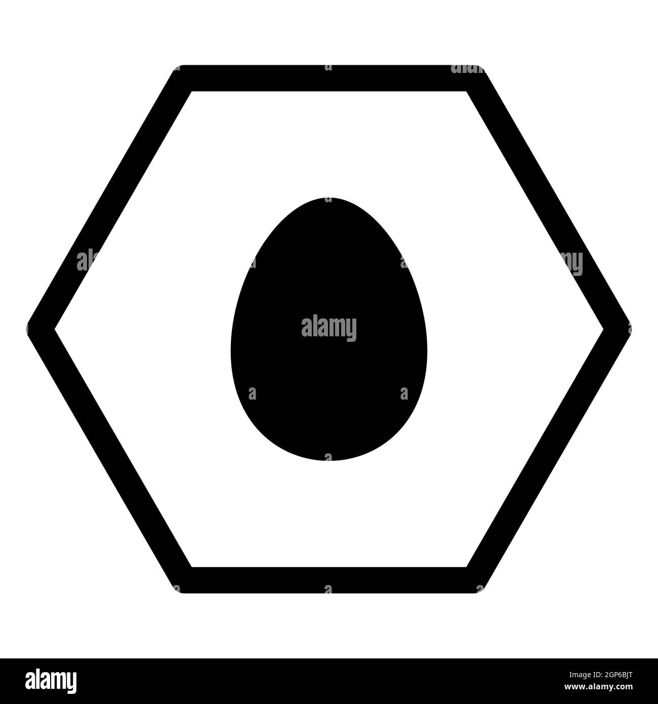 Egg and hexagon Stock Photo - Alamy