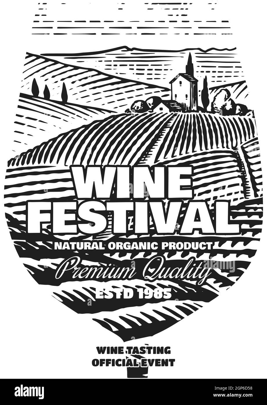 Wine poster or vineyard banner. Sparkling champagne background, Cheers ...