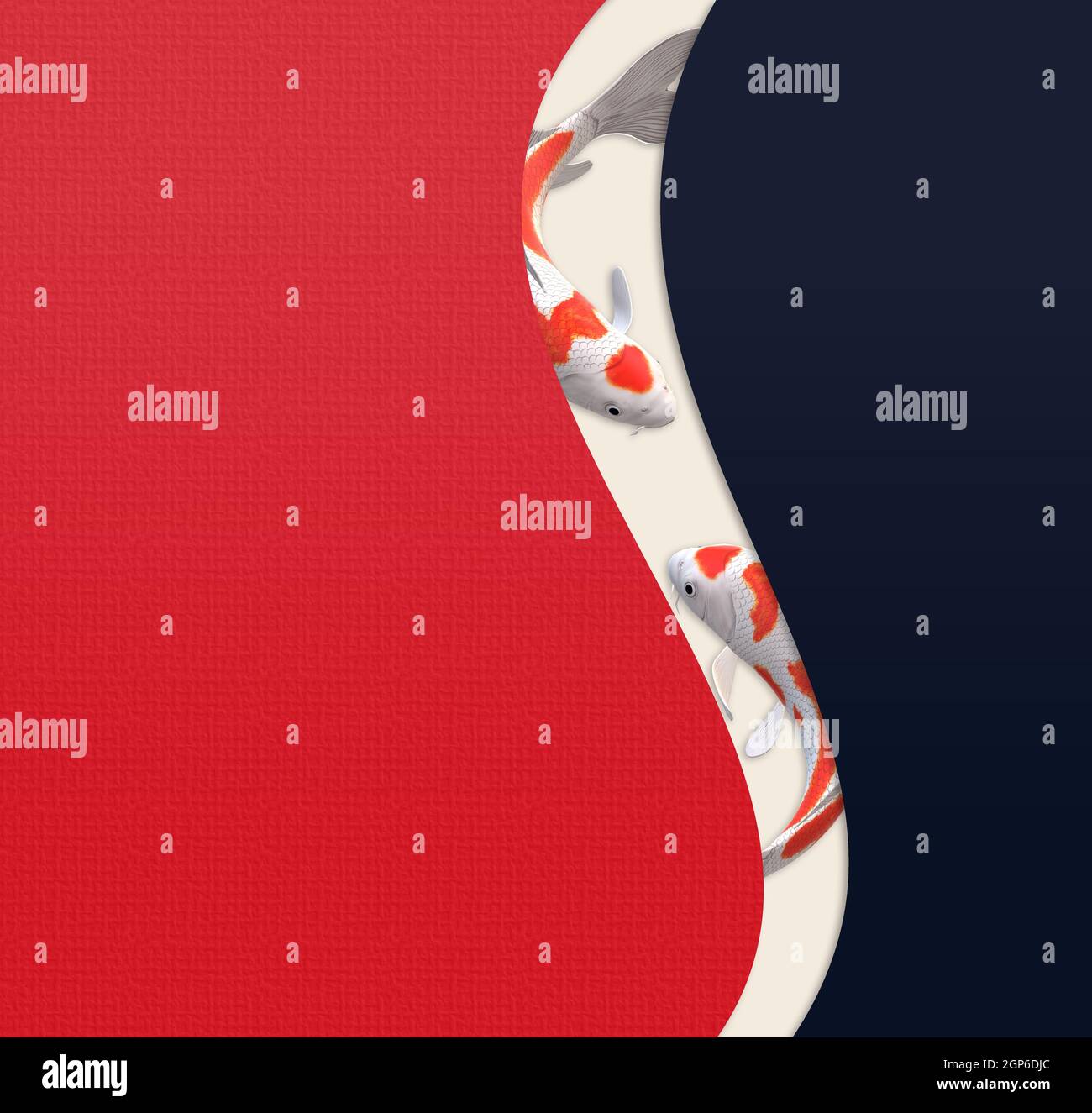 Koi fish graphic abstract art hi-res stock photography and images - Alamy