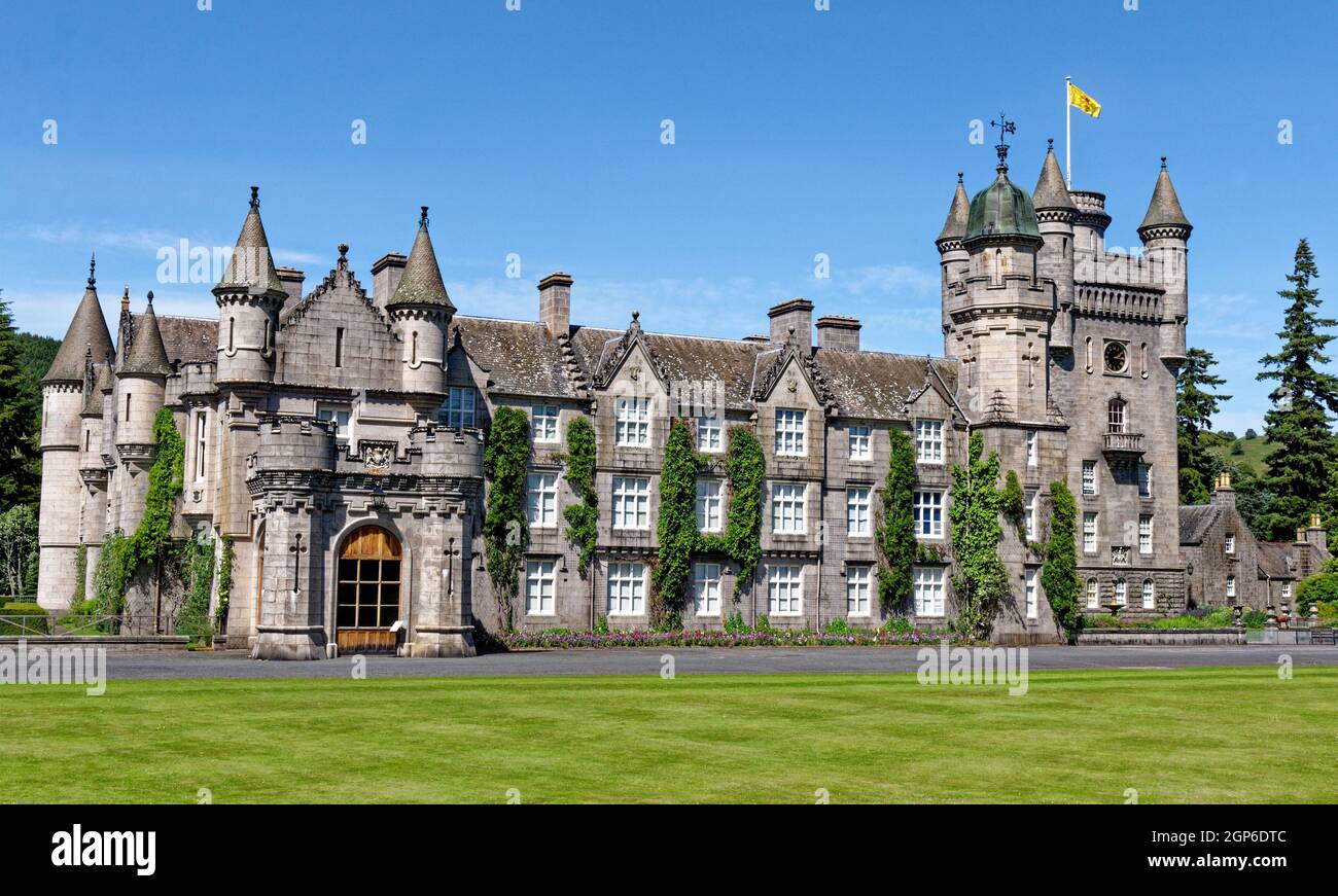 Balmoral Scottish Royal Scots baronial revival style castle and grounds ...