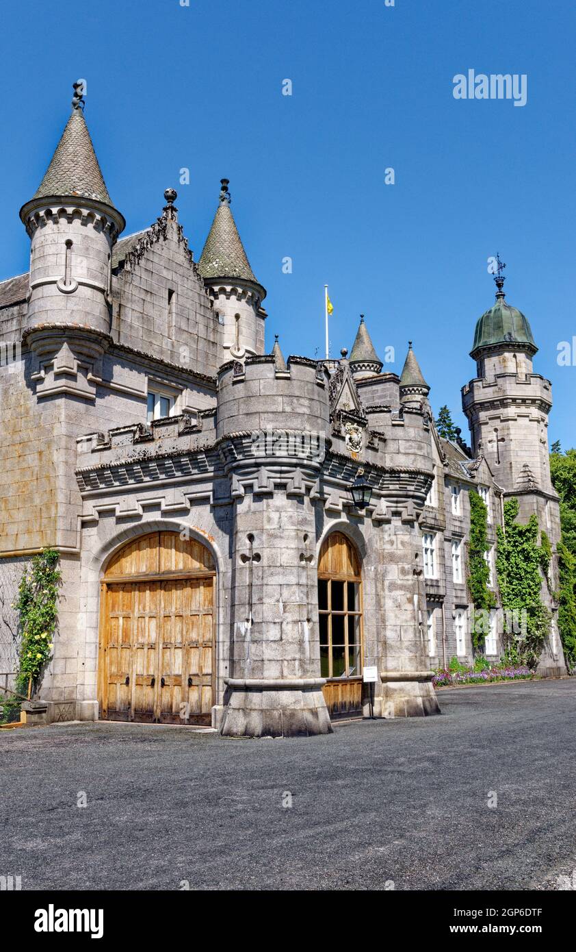 Balmoral Scottish Royal Scots baronial revival style castle and grounds ...