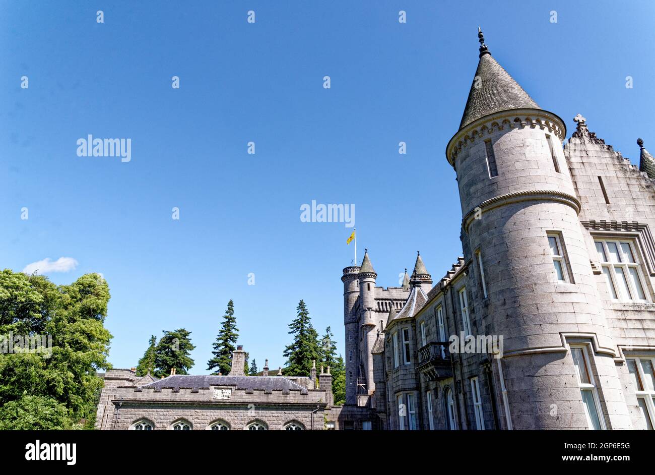 Balmoral Scottish Royal Scots baronial revival style castle and grounds ...