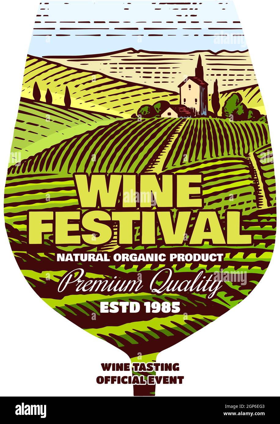 Wine poster or vineyard banner. Sparkling champagne background, Cheers ...