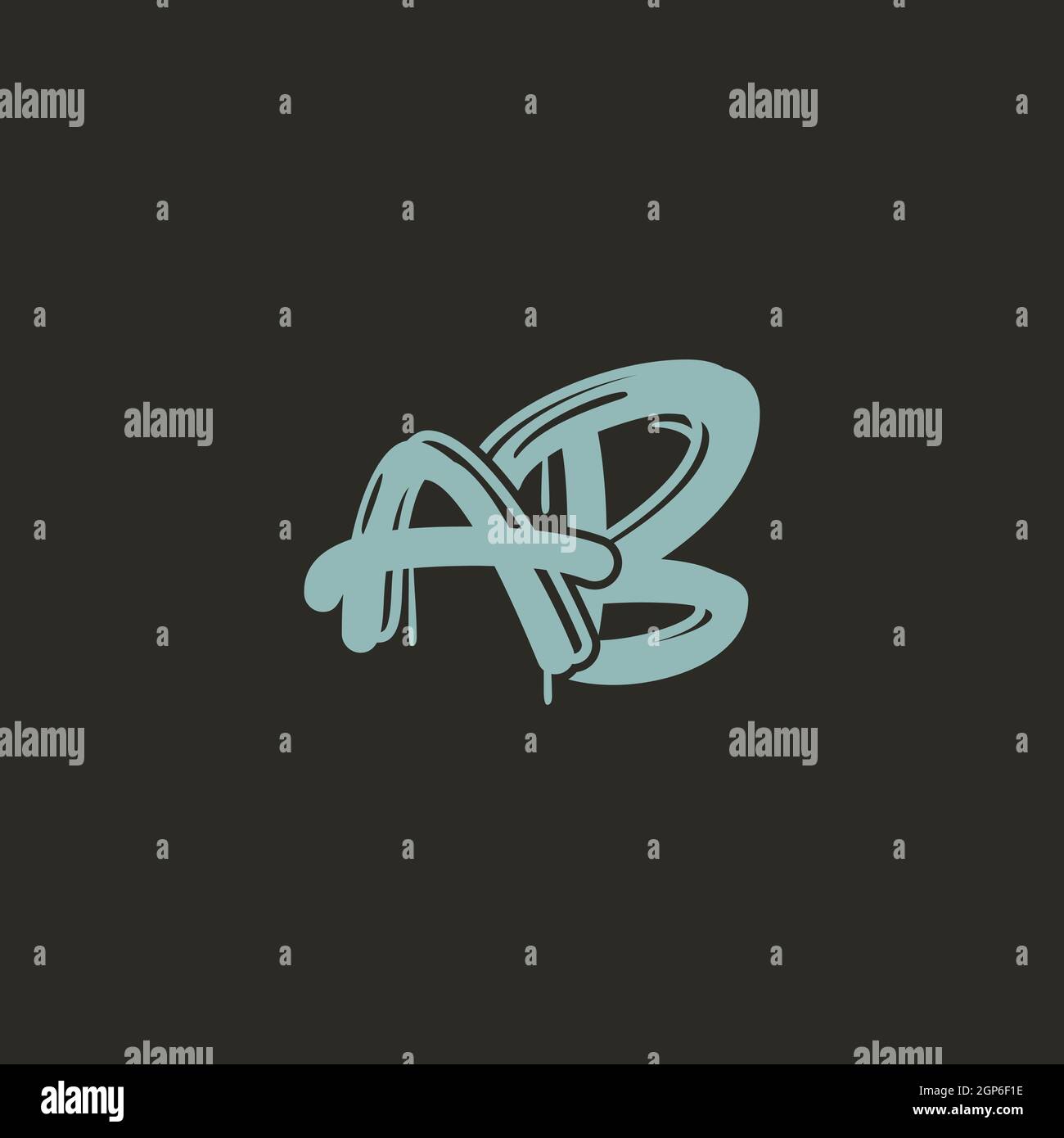Ab text logo Stock Vector Images - Alamy
