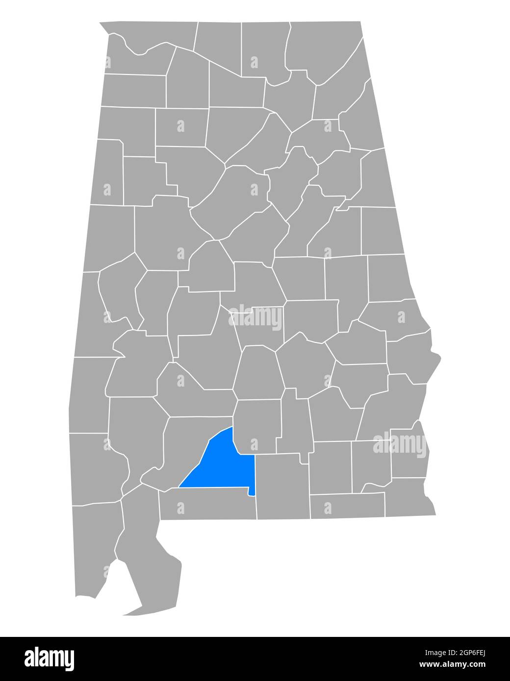 Map of Conecuh in Alabama Stock Photo - Alamy