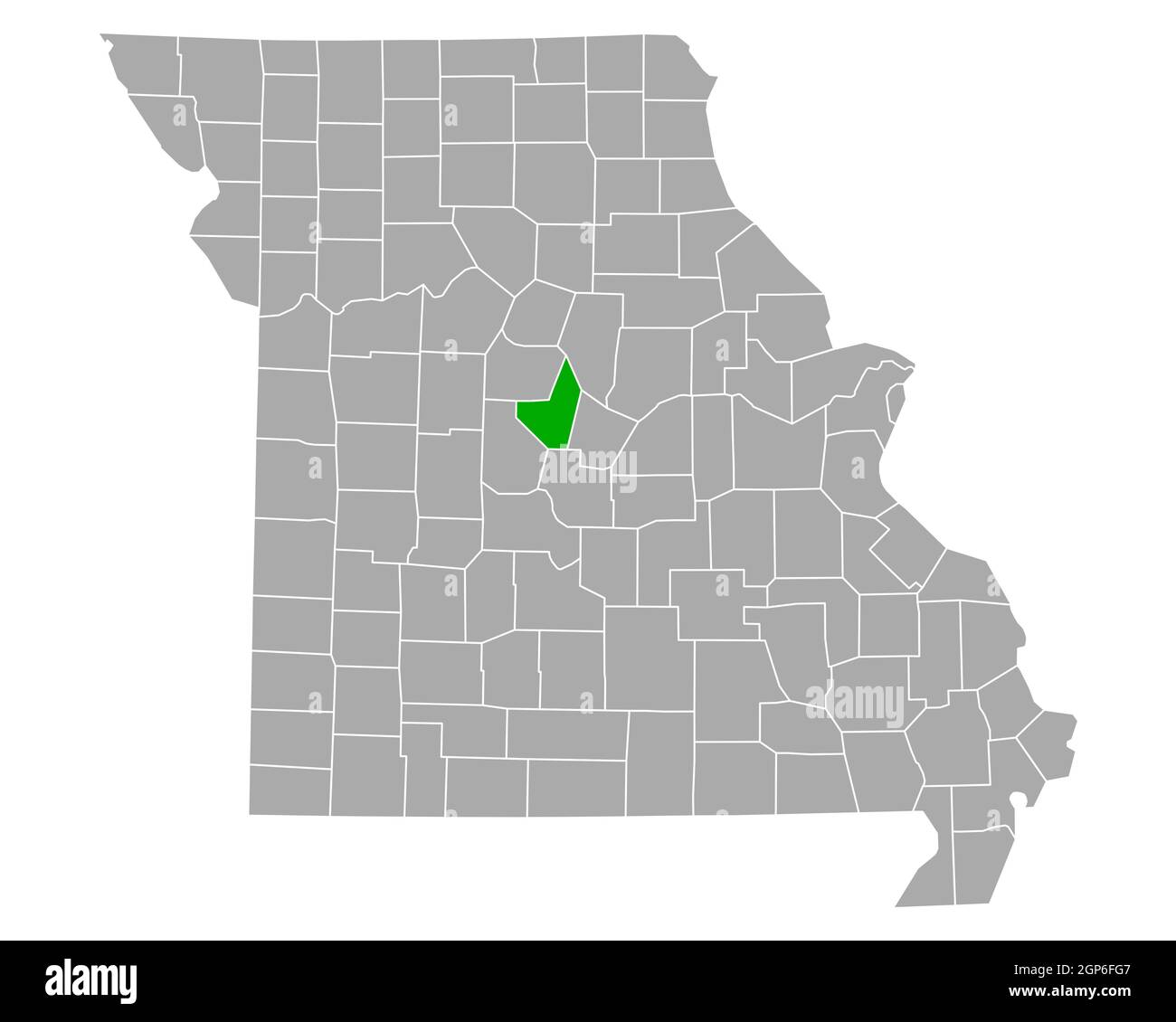 Map of Moniteau in Missouri Stock Photo - Alamy