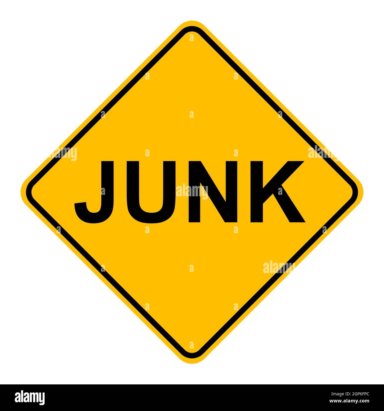 JUNK and road sign Stock Photo - Alamy