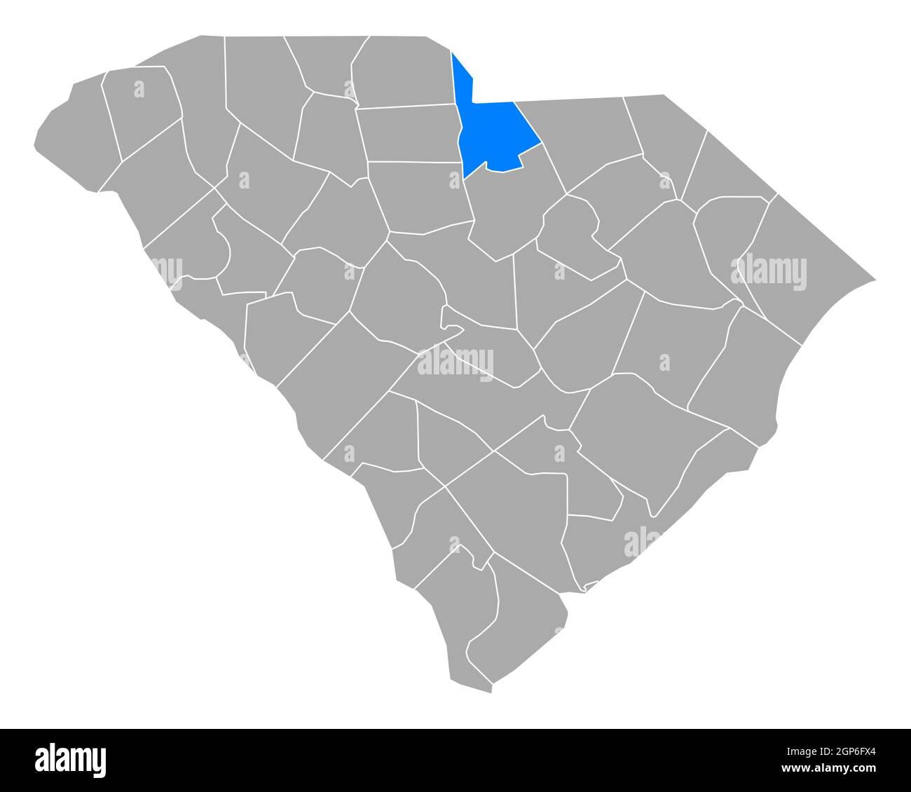 Map of Lancaster in South Carolina Stock Photo - Alamy