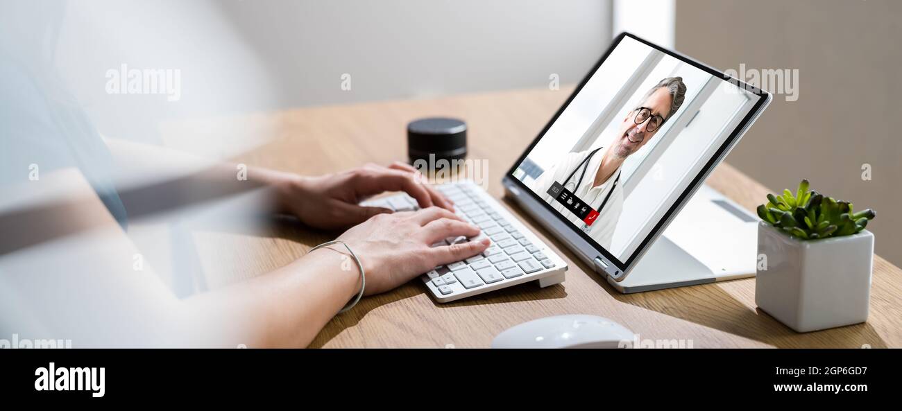 Online Video Consultation With Physician Doctor. Patient Conferencing ...