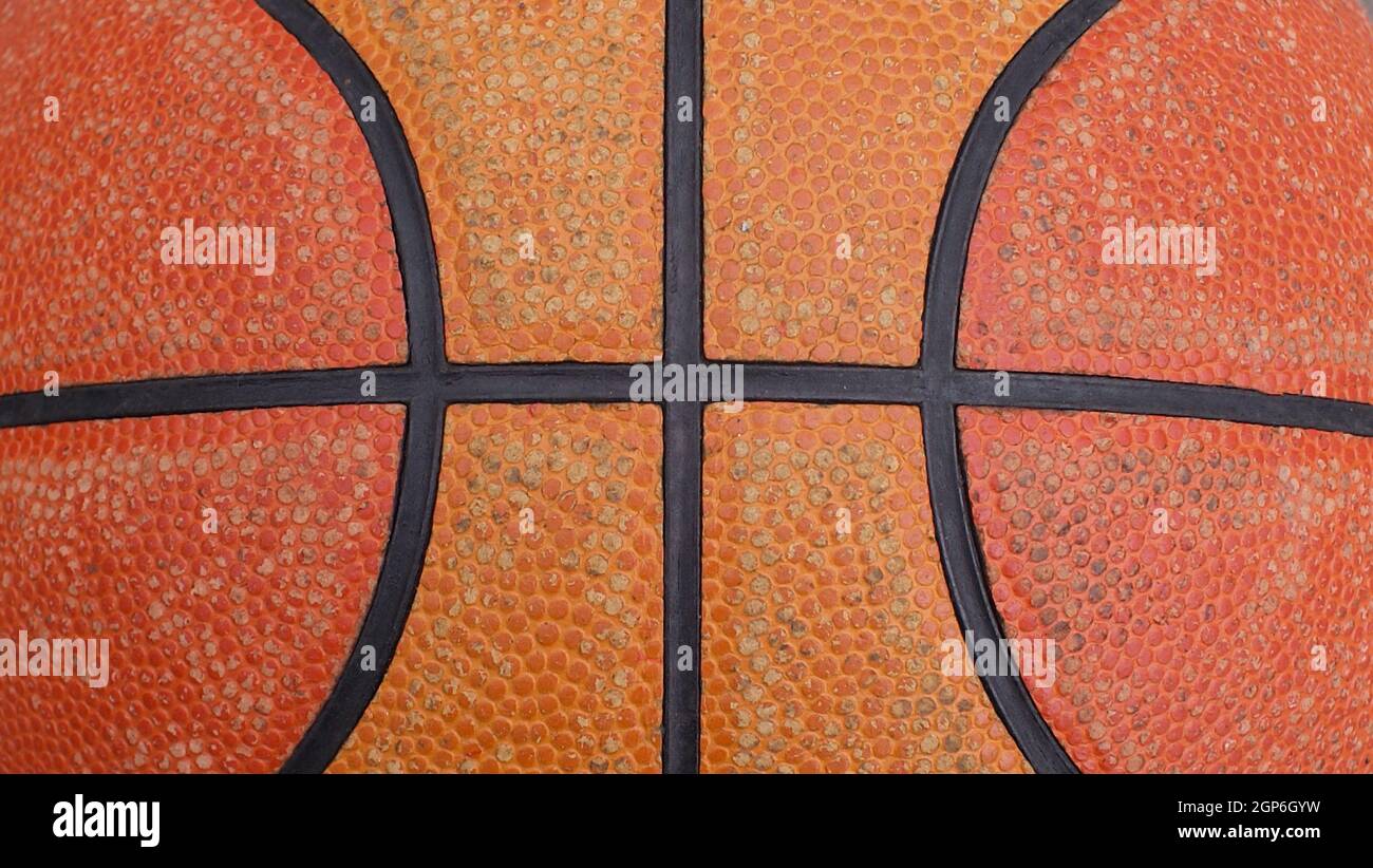 The surface of an orange basketball ball Stock Photo - Alamy