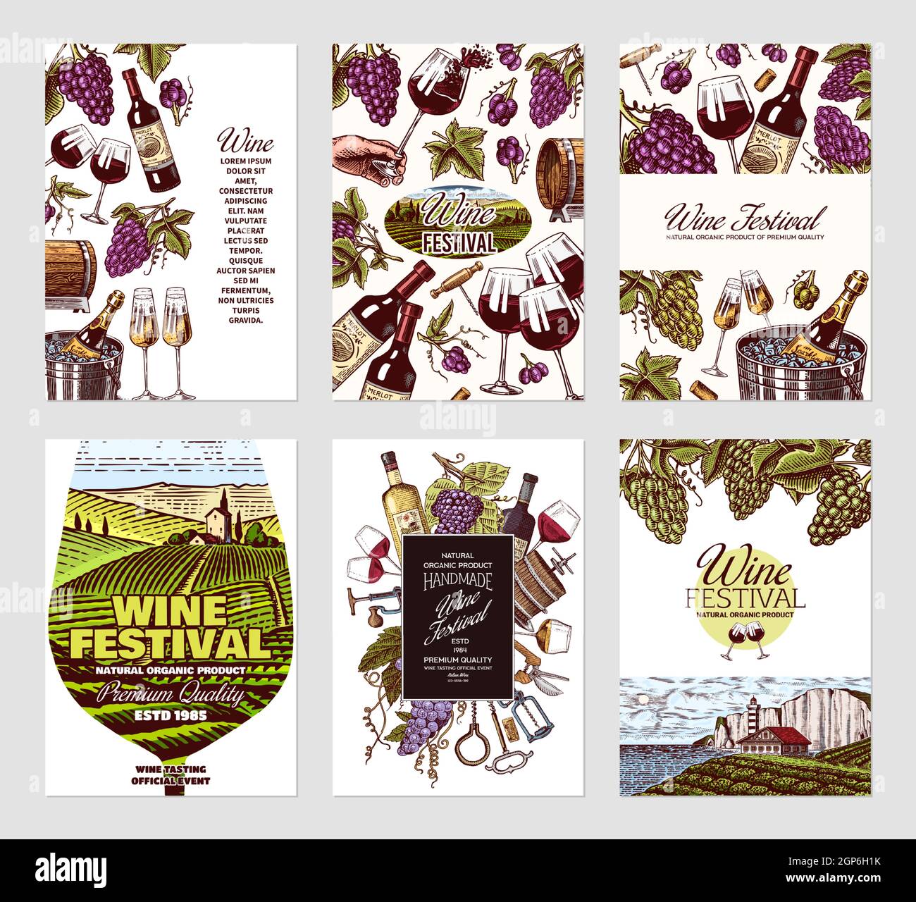 Vine engraved hi-res stock photography and images - Alamy