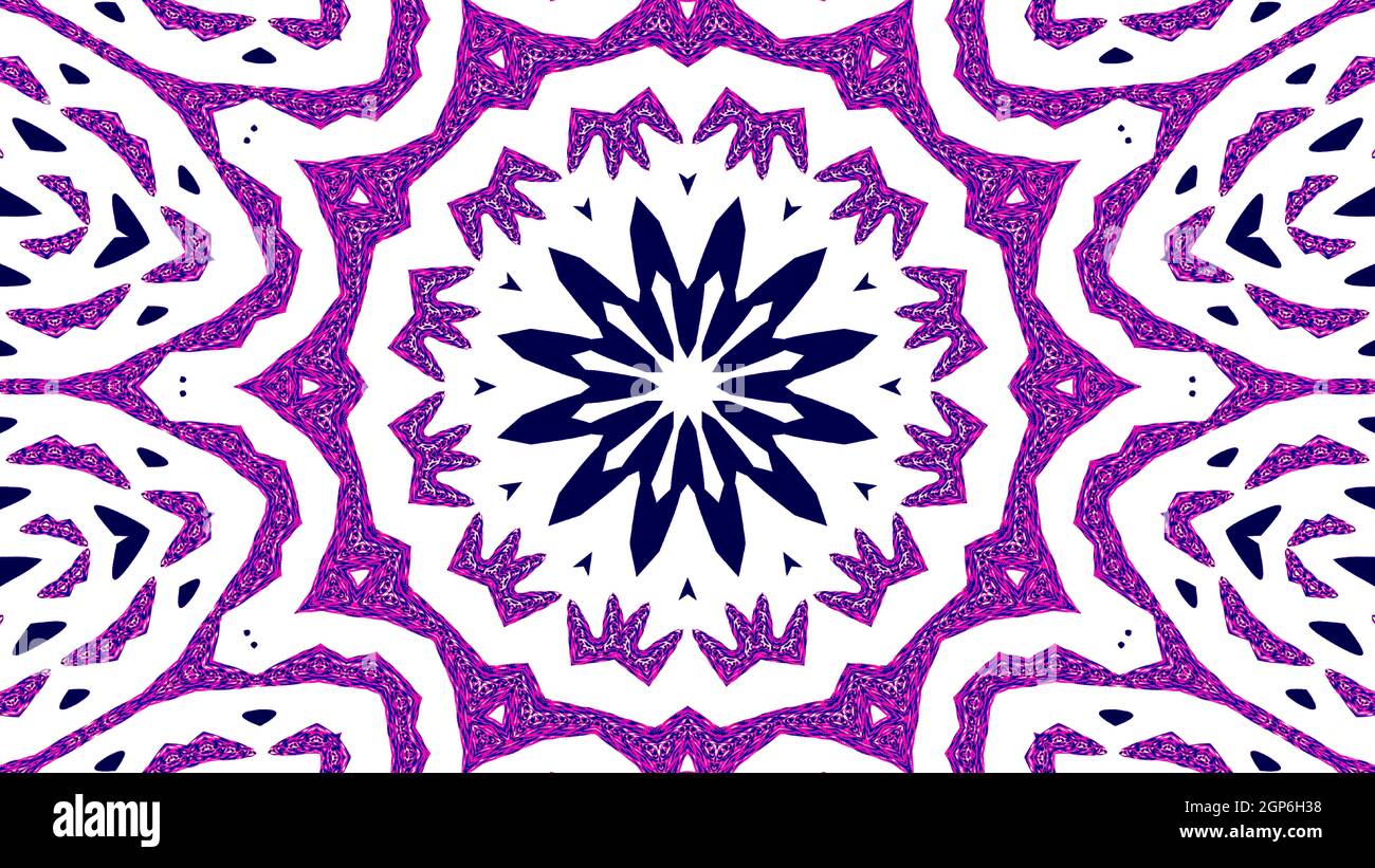 Illustration of an abstract kaleidoscope pattern Stock Photo - Alamy