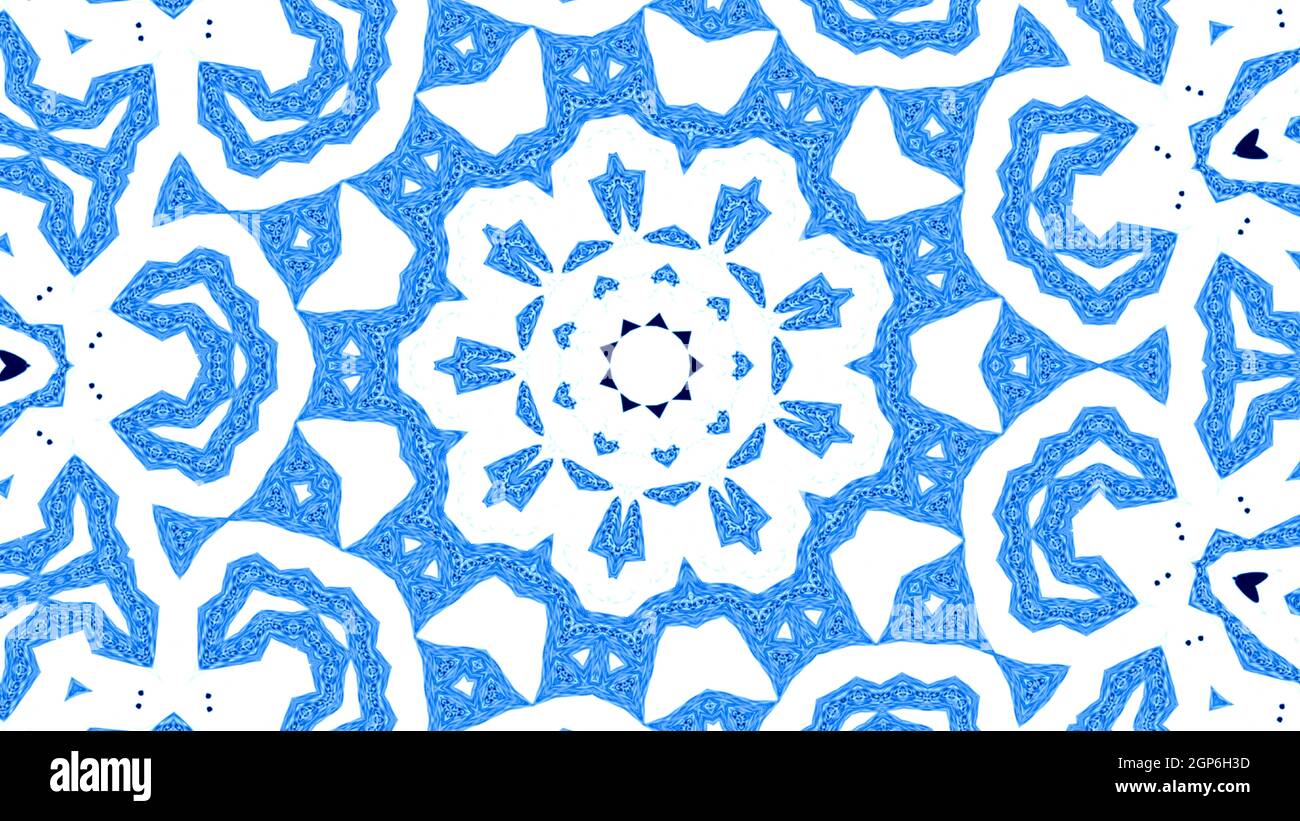 Illustration of an abstract kaleidoscope pattern Stock Photo - Alamy