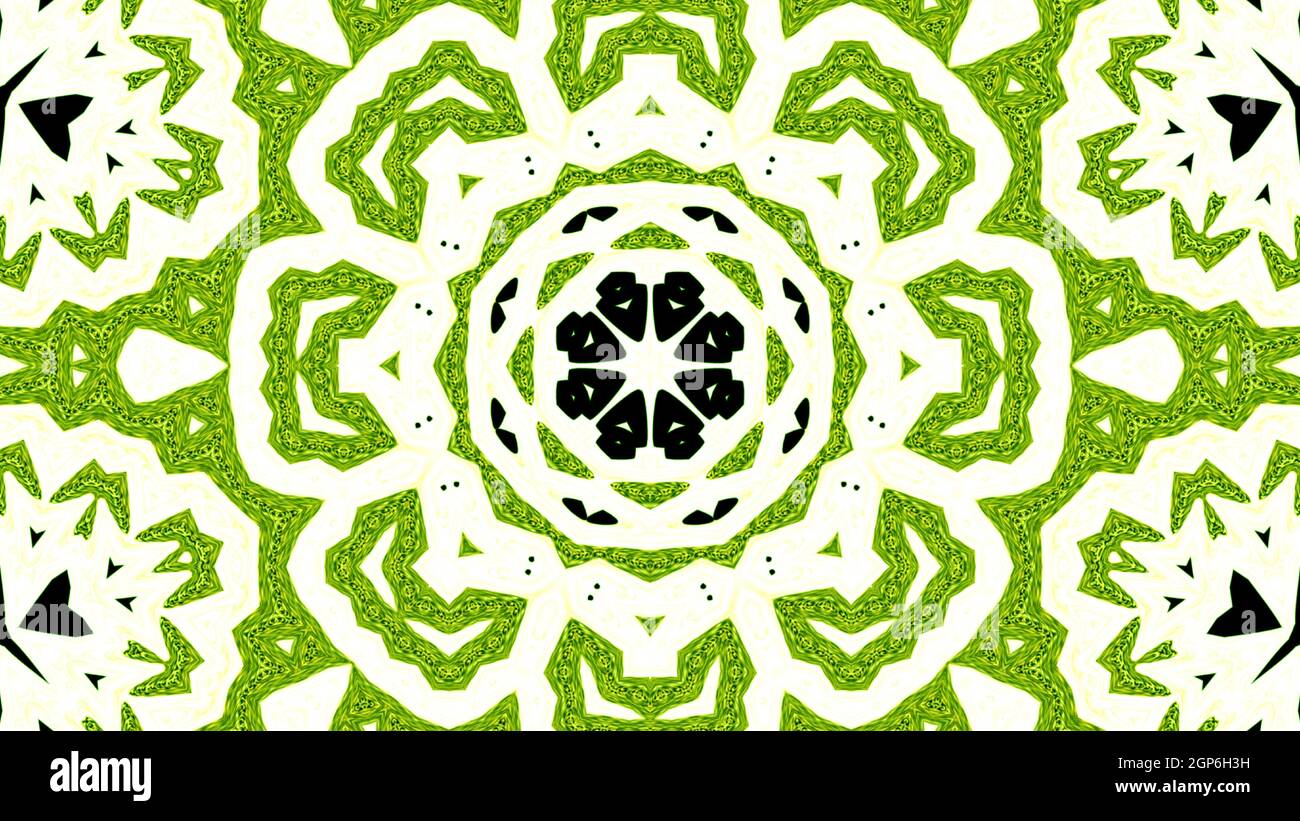 Illustration of an abstract kaleidoscope pattern Stock Photo - Alamy