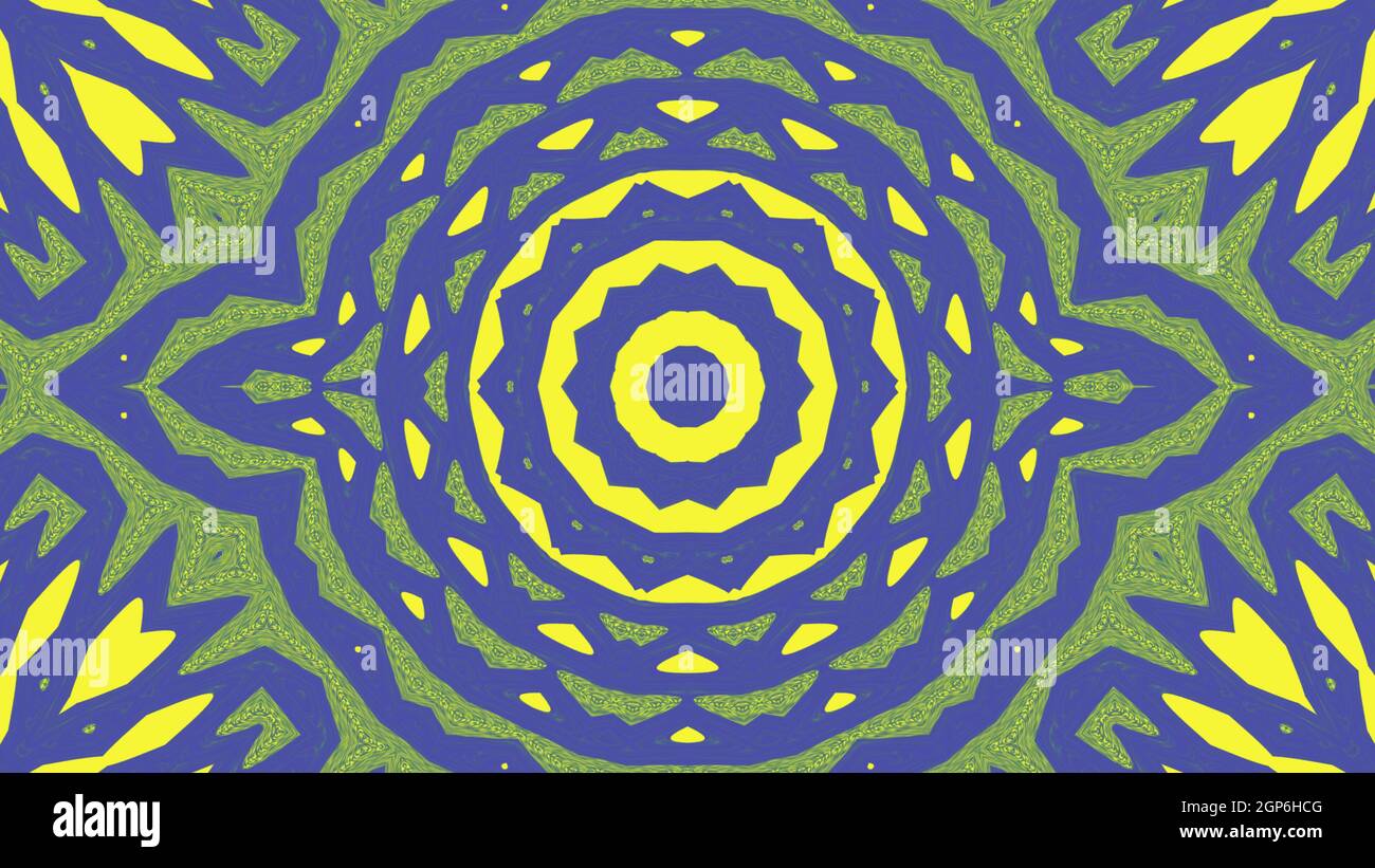 Illustration of an abstract kaleidoscope pattern Stock Photo - Alamy