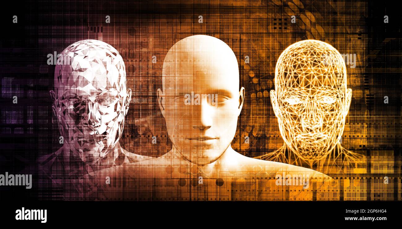 Self Learning Technology with Artificial Intelligence Brain Stem Stock ...