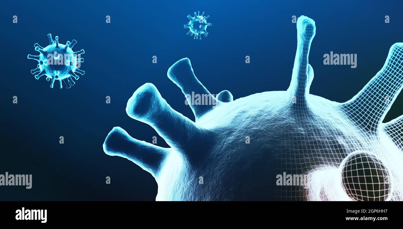 Science Technology Tracking of Virus Healthcare System Stock Photo - Alamy