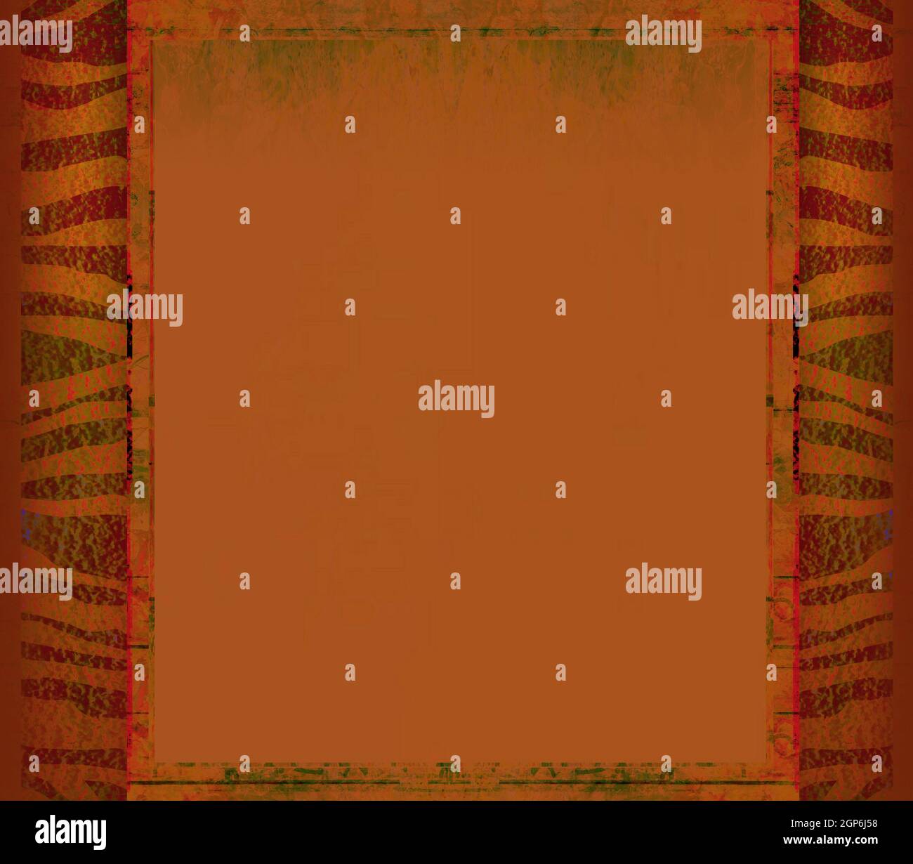 Grunge frame - african traditional patterns Stock Photo - Alamy