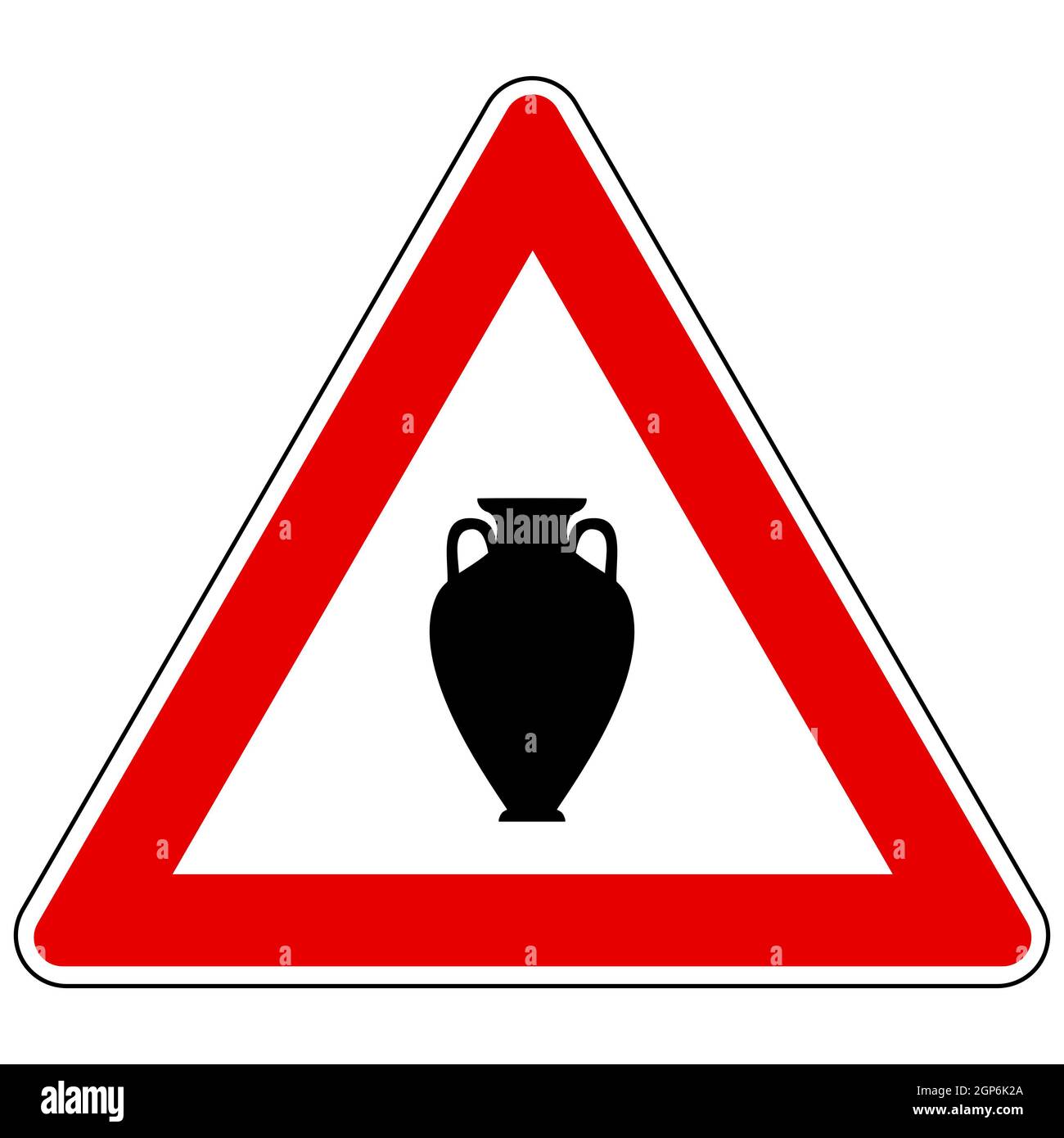 Amphora and attention sign Stock Photo - Alamy