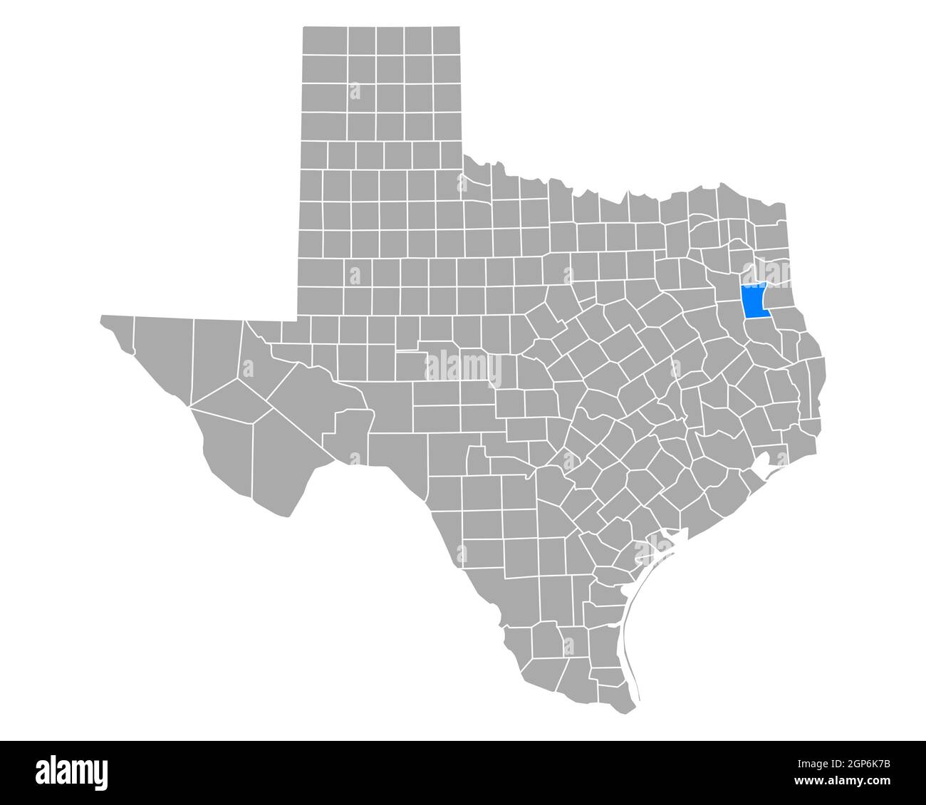 Map of Rusk in Texas Stock Photo - Alamy