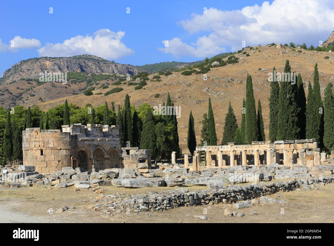 The Roman baths at the ancient spa city of Hierapolis dates from 190 BC ...