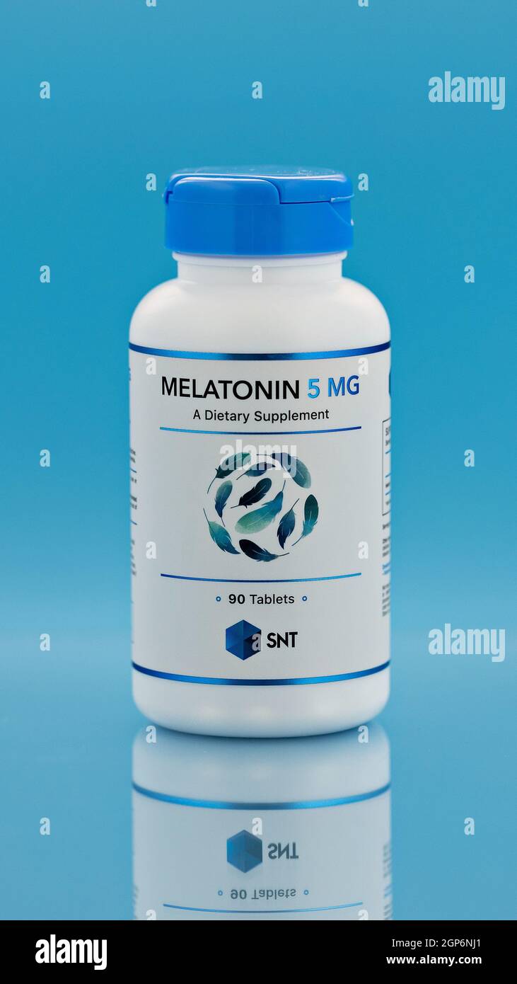 Melatonin Bottle High Resolution Stock Photography and Images - Alamy