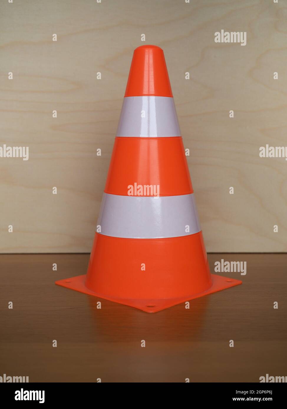 traffic cone to mark road works or temporary obstruction Stock Photo ...