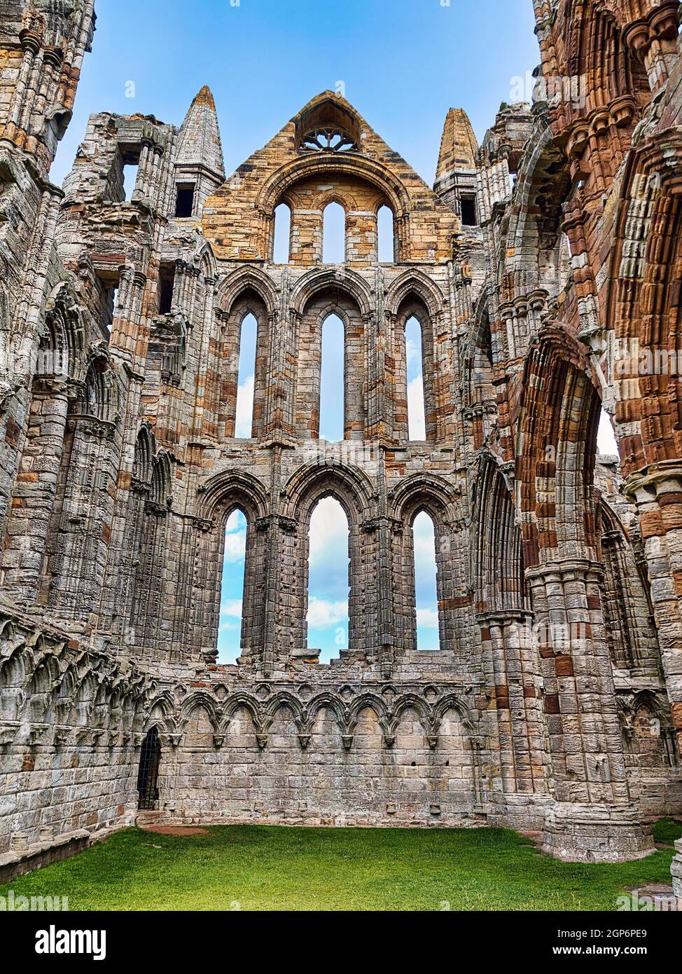 Ruins of Whitby Abbey Gothic Monastery, Whitby, Yorkshire, Yorkshire ...